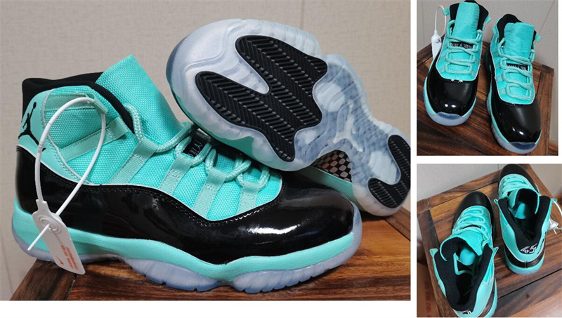 Air Jordan 11 Space Jam 2020 Men Shoes Cyan Black on sale,for Cheap ...