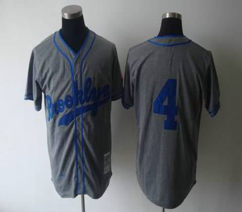LOS ANGELES DODGERS 4 GREY THROWBACK 1945 JERSEYS on sale,for Cheap,wholesale