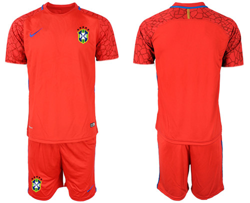 2020-21 Brazil Red Goalkeeper Soccer Jersey on sale,for Cheap,wholesale