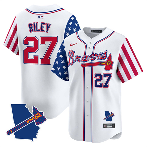 Atlanta Braves 2024 Independence Day Vapor Premier Limited Baseball ...