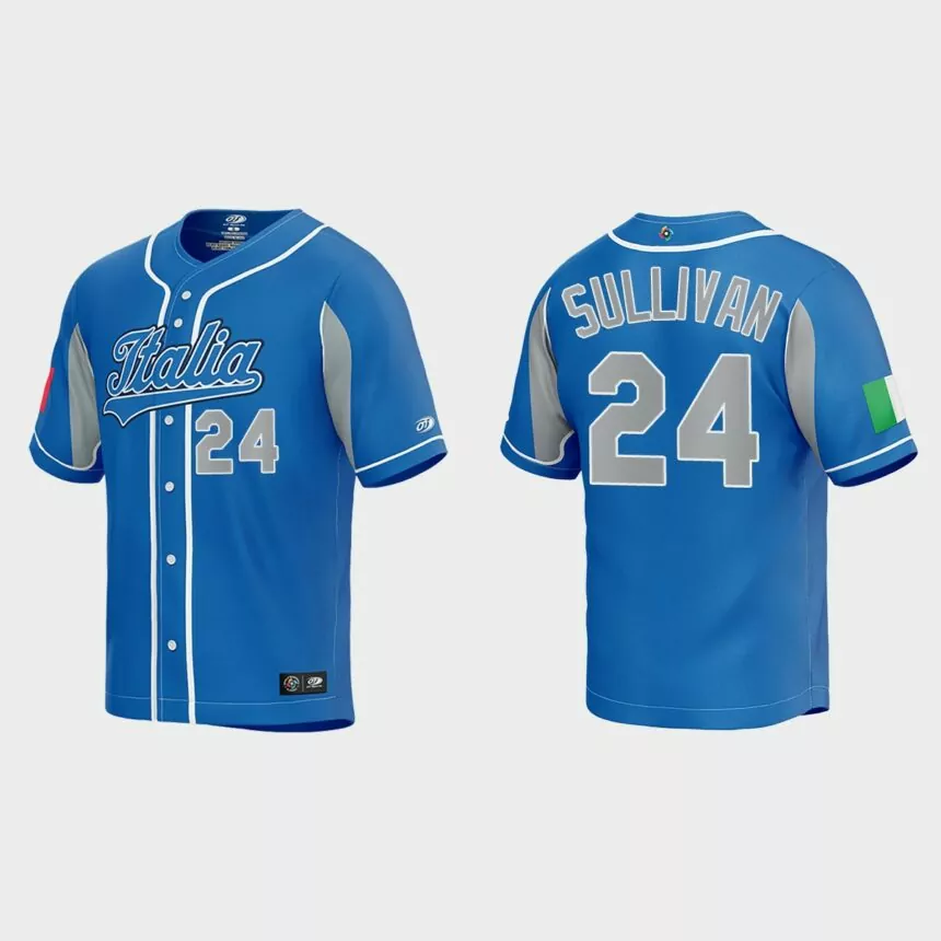 Brett Sullivan Italy Baseball 2023 World Baseball Classic Jersey ...