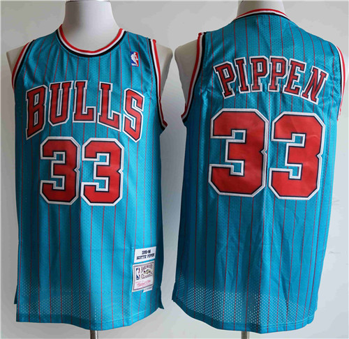 Bulls 33 Scottie Pippen Blue 1995-96 Hardwood Classics Swingman Jersey ...