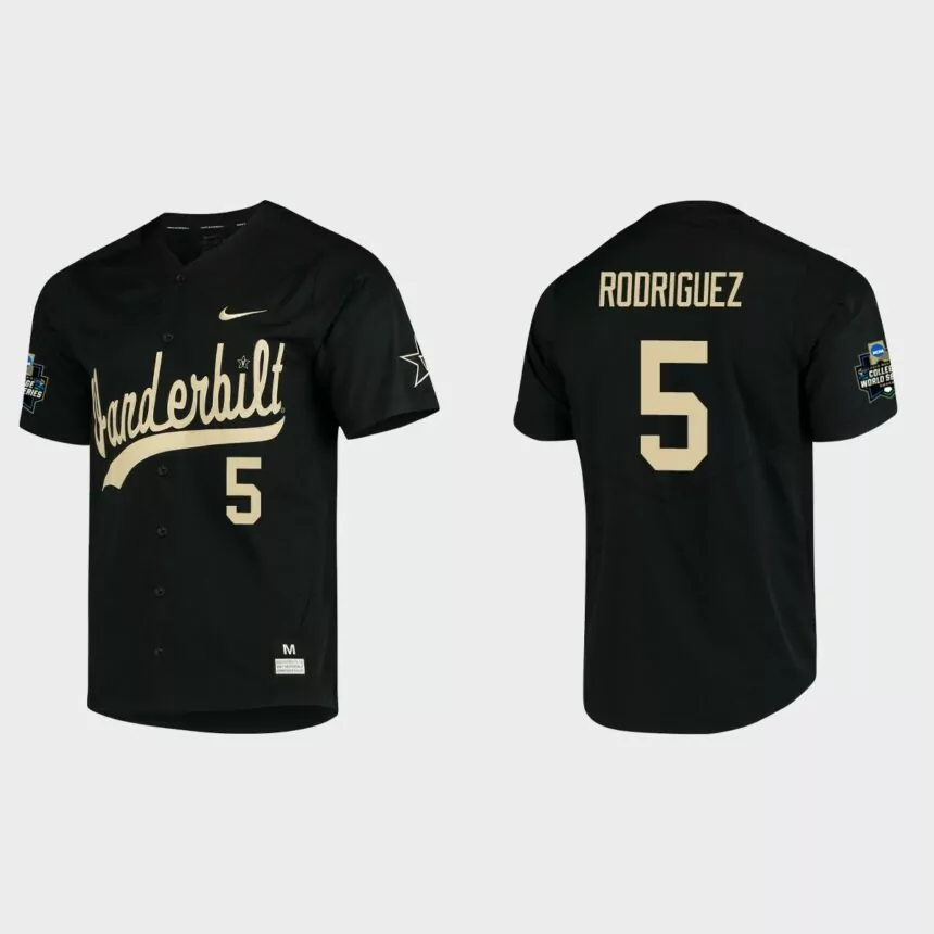 CJ Rodriguez Vanderbilt Commodores College World Series Baseball Jersey ...
