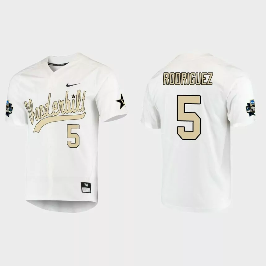 CJ Rodriguez Vanderbilt Commodores College World Series Baseball Jersey ...