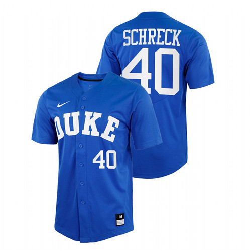 Cheap Stitched Duke Blue Devils Baseball Jersey