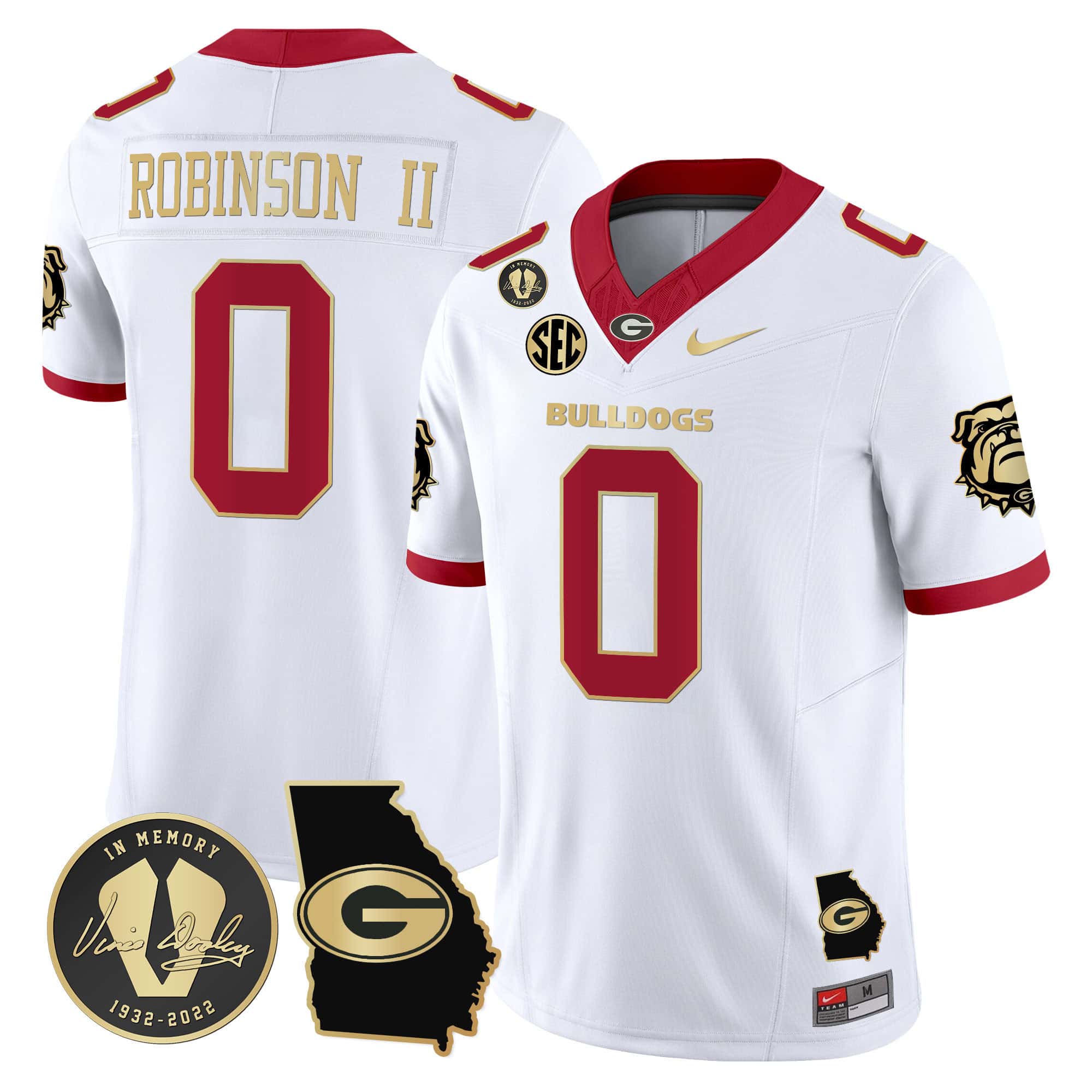 Georgia Bulldogs 2024 Vapor Football Jersey V5 – Georgia Map – All ...