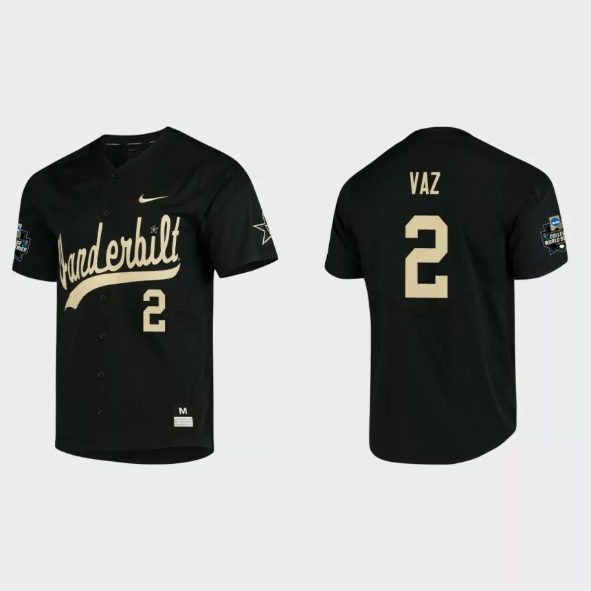 Javier Vaz Vanderbilt Commodores College World Series Baseball Jersey ...