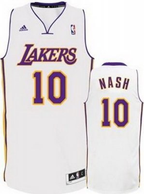 Los Angeles Lakers unveil Steve Nash 10 white jersey on sale,for Cheap ...