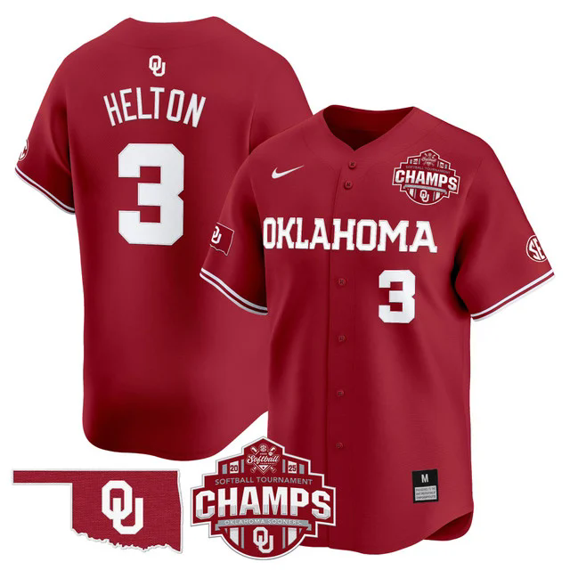 Men's Size - Oklahoma Sooners 2025 SEC Softball Champions Patch Vapor ...
