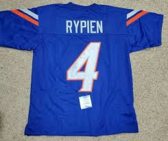 Mens Boise State Broncos #4 Brett Rypien Nike Royal College Football ...