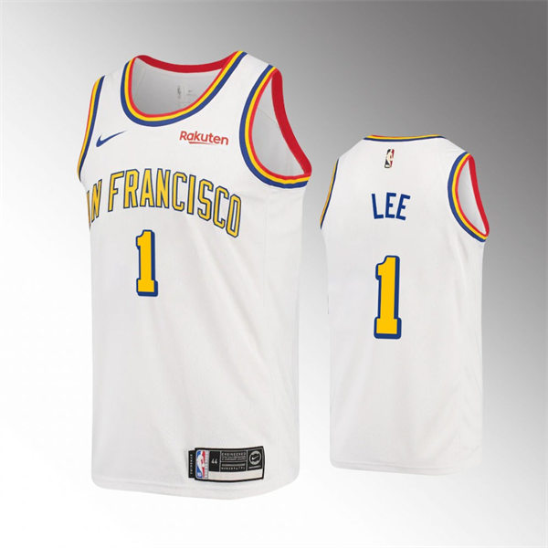 Mens Golden State Warriors #1 Damion Lee White San Francisco Classic ...