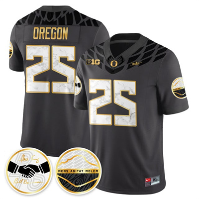 Oregon Ducks 2025 Shoe Duck Jersey black #25 Oregon on sale,for Cheap ...