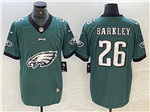 Philadelphia Eagles #26 Saquon Barkley Kelly Green Vapor F.U.S.E ...