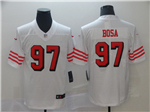 San Francisco 49ers #97 Nick Bosa White Color Rush Limited Jersey on ...