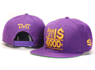 The Money Team Damn Life Is Good Purple Adjustable Hat GS on sale,for ...