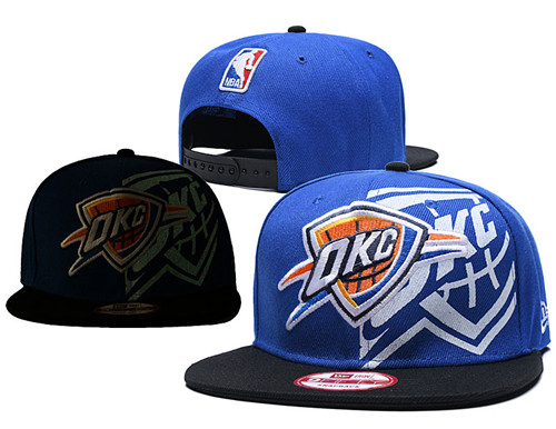 Thunder Team Logo Blue Black Adjustable Hat GS on sale,for Cheap,wholesale