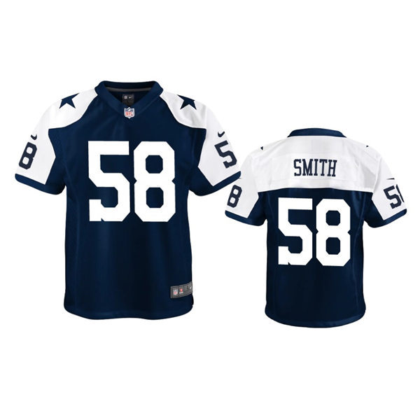 Youth Dallas Cowboys #58 Mazi Smith Navy Alternate Limited Jersey on ...