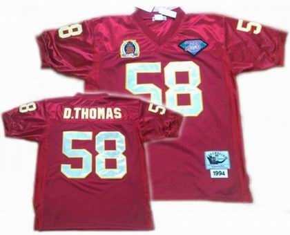 kansas city chiefs #58 derrick thomas throwback red jerseys-1 on sale ...