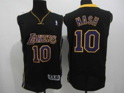 nba los angeles lakers #10 unveil steve nash black on sale,for Cheap ...